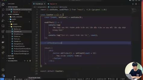 học reactjs ví dụ mẫu sử dụng effects youtube
