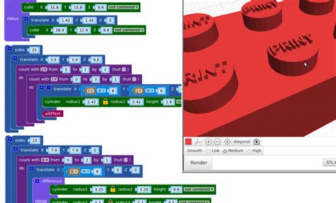 blockscad mathcodeprint