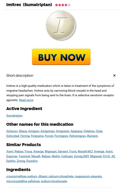 Imitrex Tablets Sinne