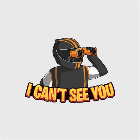 I Cant See You V2 Digital Art By Happy Motorcycle Pixels