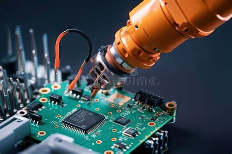 Robotic Arm Grabbing Parts From Storage Bins And Assembling Them Into