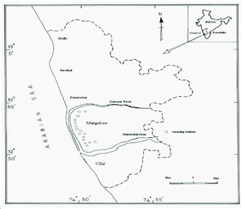 Map Showing Sampling Stations Download Scientific Diagram
