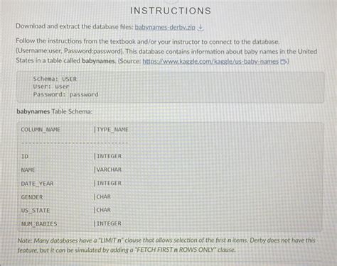 Solved Download And Extract The Database Files Chegg Com
