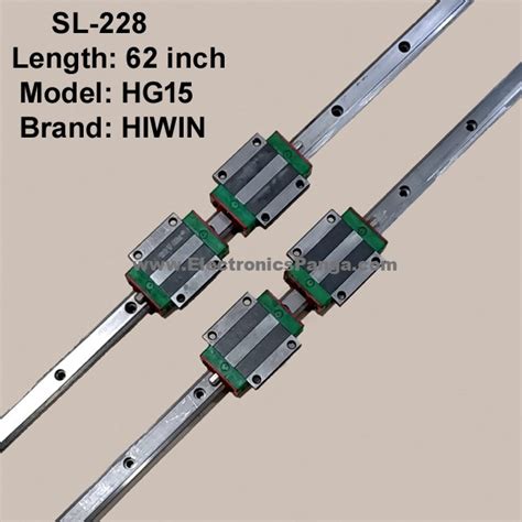 CNC HIWIN HG15 Double Linear Slides With Four Bearings 62inch Length SL 228 Star International