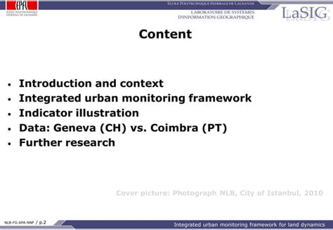 Integrated Urban Monitoring Framework Pdf