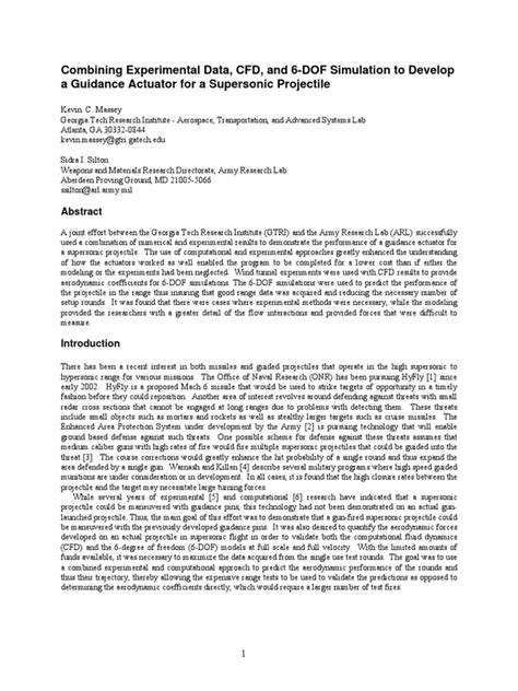 combining experimental data cfd and 6 dof simulation to develop pdf