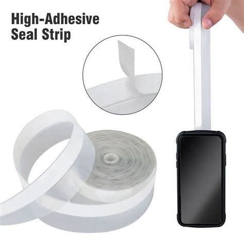 1 Roll Weather Stripping Silicone Seal Strip Silicone Door Weather Seal Bottom Strip Self