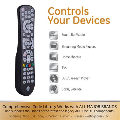 Jasco 8 Device Universal Remote Control 41567 At