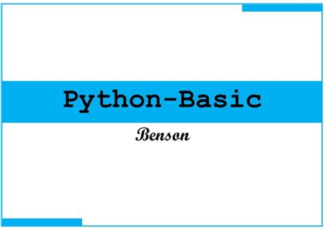 Python Basic V01 Pdf
