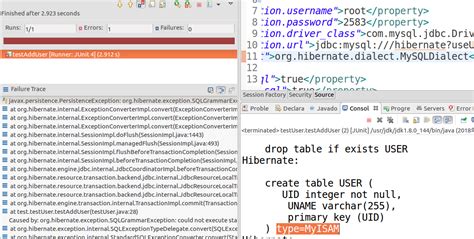 org hibernate exception SQLGrammarException could not execute statement错误 程序员大本营