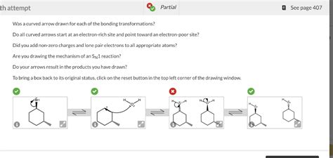 Solved Th Attempt Partial Was A Curved Arrow Drawn For Each Chegg Com