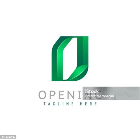 에코 리프 로고 녹색 글꼴 알파벳 벡터 일러스트 레이 션 10eps가 있는 3d 편지 3차원 형태에 대한 스톡 벡터 아트 및 기타 이미지 3차원 형태 기업 비즈니스