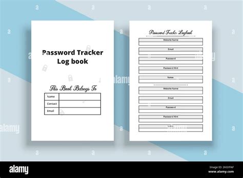 Kdp Interior Password Tracker Journal Website Information And Password