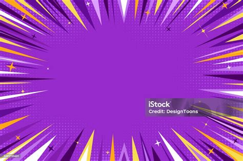 보라색 만화책 만화 배경입니다 현대 크리 에이 티브 팝 아트 보라색 배경에 하프 톤과 별 보라색 흰색 노란색 톤의 팝 아트 속도