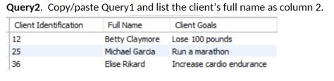 Solved In MySQL Workbench From Query SELECT Clientid AS Chegg