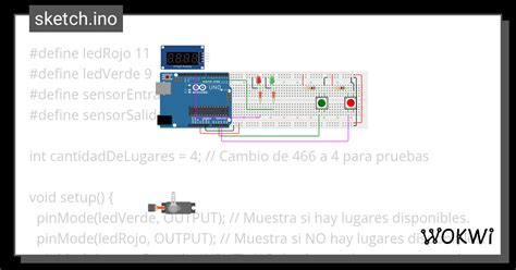 Nuevo CÓdigo Estacionamiento Wokwi Esp32 Stm32 Arduino Simulator