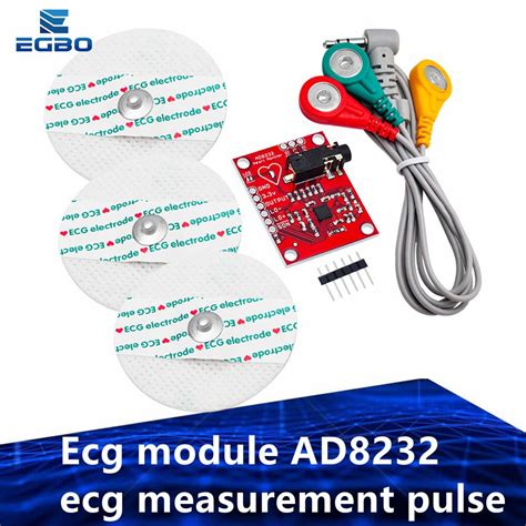 Egbo Ecg Module Ad8232 Ecg Measurement Pulse Heart Ecg Monitoring