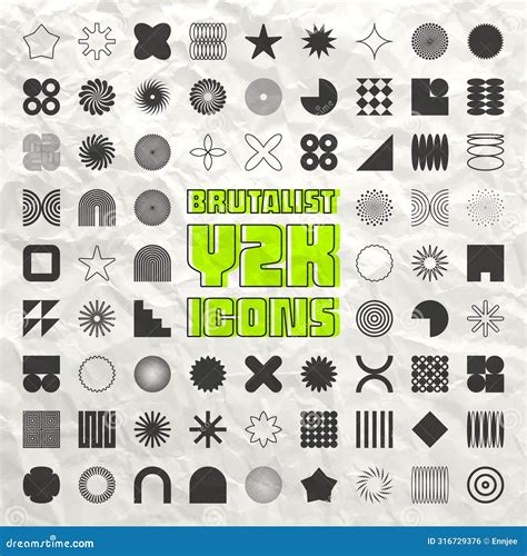 Brutalist Geometric Colorful Shapes Abstract Minimal Geometric