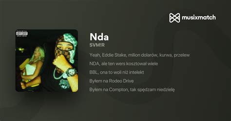 Svmr Nda Lyrics Musixmatch