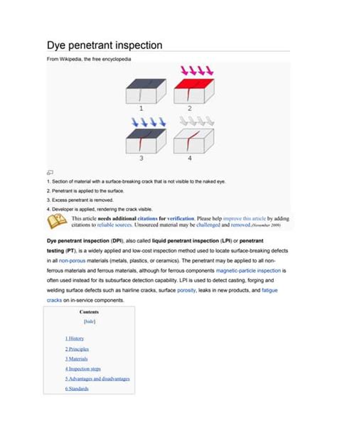 Presentation On Dye Penetrant Testing Pptx