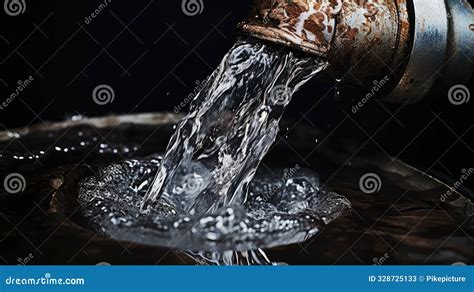 Toxins Contaminated Water Stock Illustration 328725133