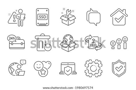 seo gear technical algorithm spanner line stock vector royalty free