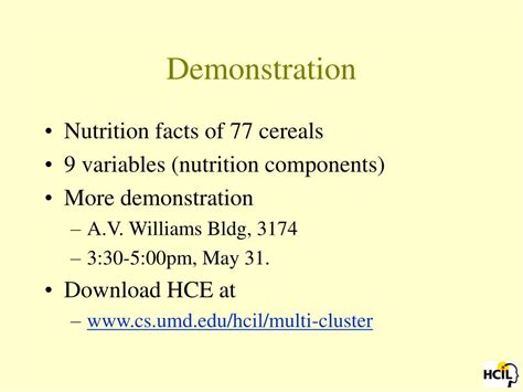 Ppt Interactive Exploration Of Hierarchical Clustering Results Hce