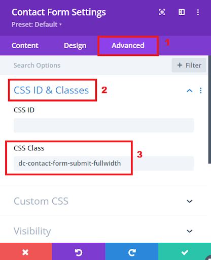 Divi Contact Form Submit Button Full Width