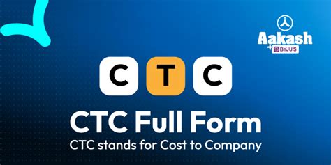 Ctc Full Form Ctc Stands For Cost To Company