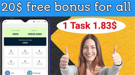 Complete Task Earn Money 20 Sing Up Bonus Earn With Rs Youtube