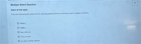 Solved Multiple Select Questionselect All That Applyfrom The