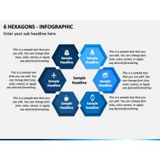Free 6 Hexagons Infographic PowerPoint Template PPT Slides