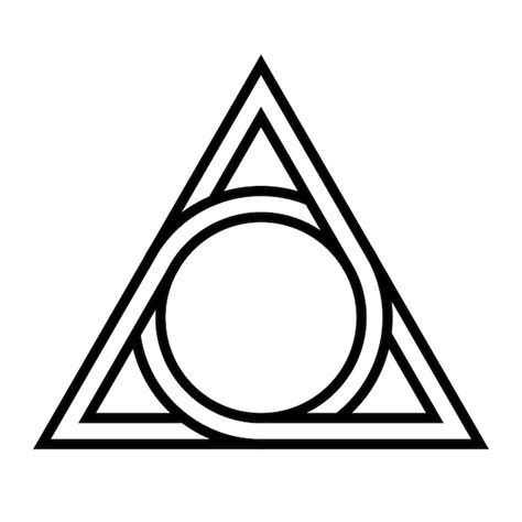 Triangle In Circle Tattoo