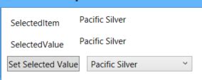 C How To Bind Different Properties To SelectedItem And SelectedIValue Of ComboBox Stack