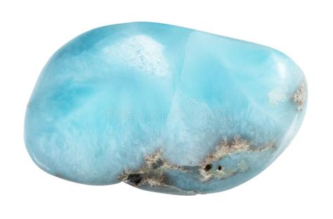 Natural Tumbled Larimar Gemstone Cutout Stock Photo - Image of blue, close: 311271686