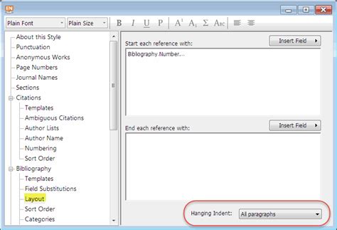aligned reference texts endnote styles filters and connections