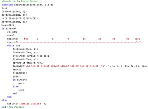 Metodos Numericos Programando Con Matlab