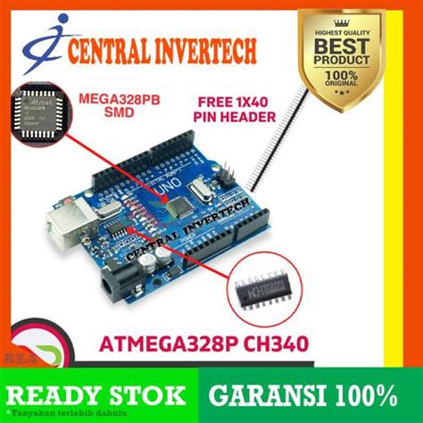 jual arduino uno r3 atmega328p smd ch340 atmega328p pu kota bandung