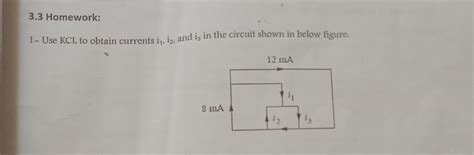 Solved Homework Use KCL To Obtain Currents Ij Iz Chegg
