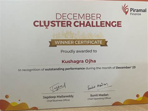 Kushagra Ojha On Linkedin Another Feather In The Crown 😊