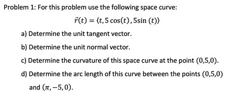 Solved Problem For This Problem Use The Following Space Chegg