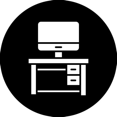 Computer Table Vector Icon Design 22991675 Vector Art At Vecteezy