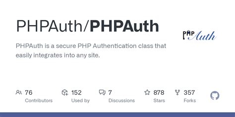 Github Phpauthphpauth Phpauth Is A Secure Php Authentication Class