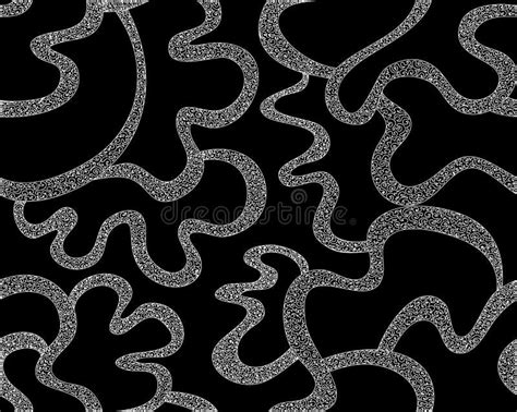 Abstract Decorative Vector Seamless Pattern With Curve Lines Stock Vector Illustration Of