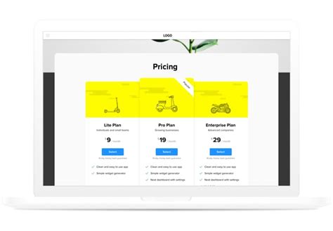 Pricing Table Add Pricing Widget To Squarespace Website