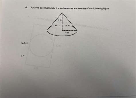 Solved Points Each Calculate The Surface Area And Chegg
