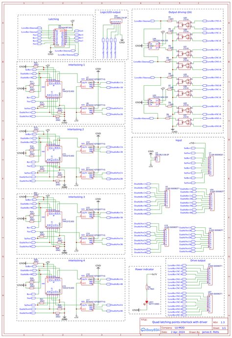 Lu Mod Quad Latching Points Interlock With Driver Oshwlab