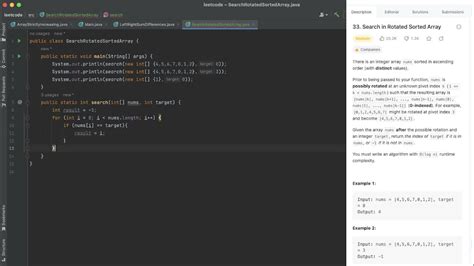 33 Search In Rotated Sorted Array Leetcode 33 Java Problem Easy Youtube