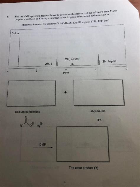 Solved Use The NMR Spectrum Depicted Below To Determine The Chegg