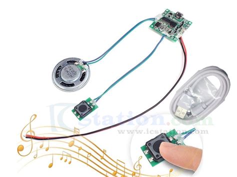 ICStation M Recordable Sound Play Module With USB Data Cable DIY Music Gift Box Voice Module